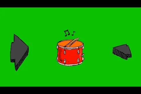 Drum - Hand-Drawn Animation - spinning b... | Stock Video | Pond5