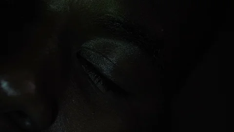 drunk confused black man in a dark night... | Stock Video | Pond5