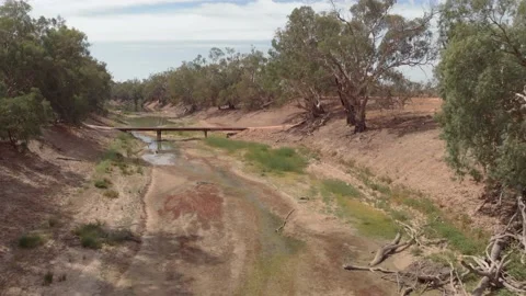 Dry Australian River in Drought Conditio... | Stock Video | Pond5