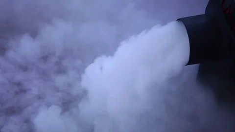 Dry ice evaporation. Heavy smoke, specia... | Stock Video | Pond5