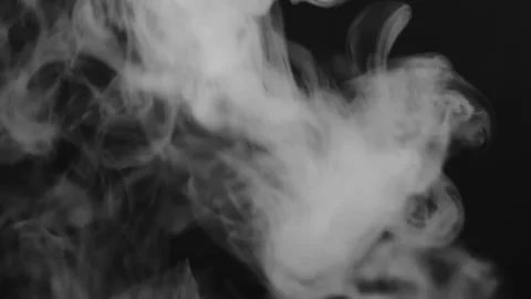 Dry ice falling down on a black backgrou... | Stock Video | Pond5