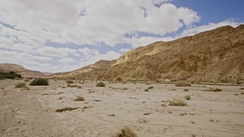 dry river channel in the Negev Desert | Stock Video | Pond5