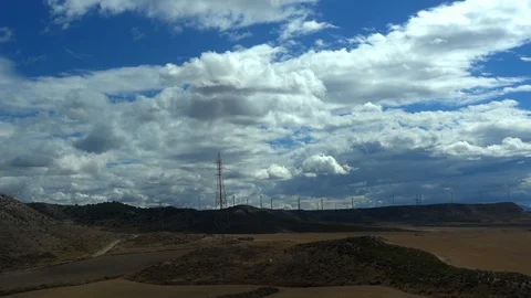 Dry summer heat landscape seen through t... | Stock Video | Pond5
