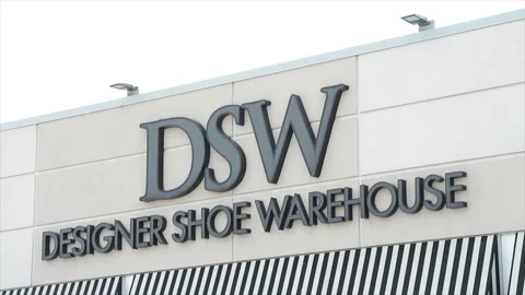 dsw designer shoe warehouse writing capt... | Stock Video | Pond5