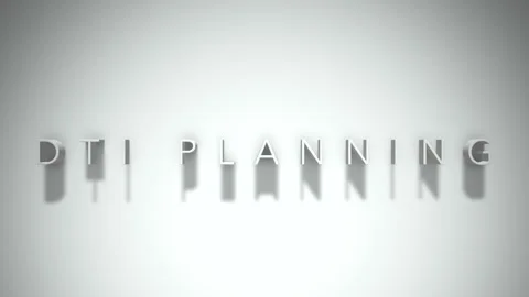 dti planning 3D title animation white te... | Stock Video | Pond5