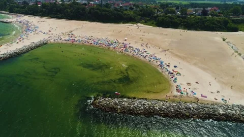 Dubai Beach In Jaroslawiec Plaza Dubaj A... | Stock Video | Pond5