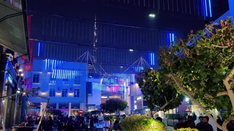 City Walk Dubai Night Stock Video Footage | Royalty Free City Walk ...