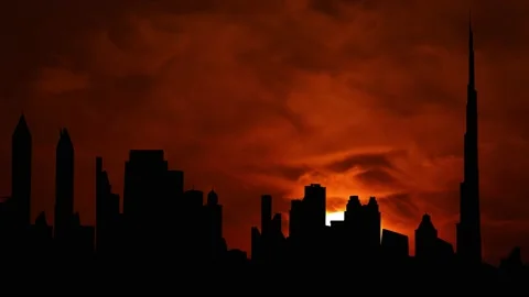 Dubai Cityscape Skyline Architecture Bui... | Stock Video | Pond5