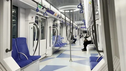 Dubai Metro Inside View | Stock Video | Pond5