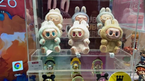Dubai, UAE - May 18, 2025: Labubu plush ... | Stock Video | Pond5