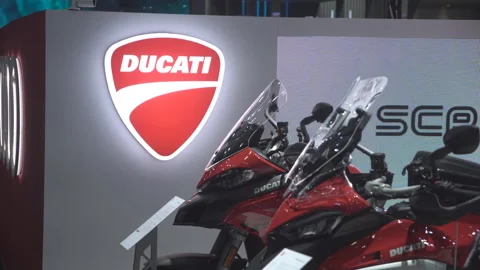 Ducati motorbike on display at Motor Exp... | Stock Video | Pond5