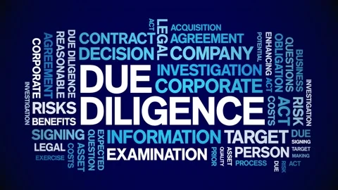 Due Diligence animated word cloud,animat... | Stock Video | Pond5
