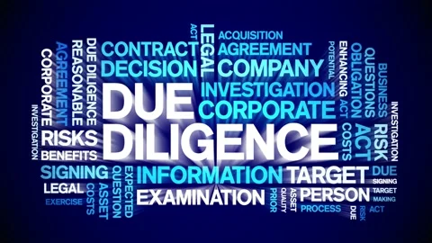 Due Diligence animated word cloud,animat... | Stock Video | Pond5