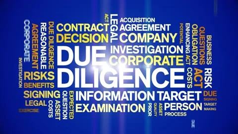 Due Diligence animated word cloud,animat... | Stock Video | Pond5