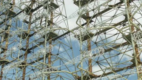Duga Radar Array. Blue Sky In Background... | Stock Video | Pond5