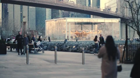 DUMBO Brooklyn Twilight: A Cinematic Str... | Stock Video | Pond5