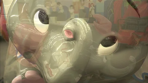 From Dumbo to Mr. Toad, Disneyland colle... | Stock Video | Pond5