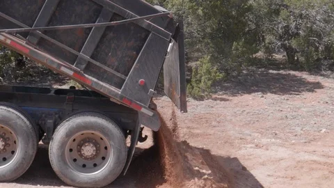 Dump Truck Dumping Stock Footage ~ Royalty Free Stock Videos | Pond5