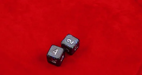 Dungeons and Dragons Dice Roll D6 6 Side... | Stock Video | Pond5