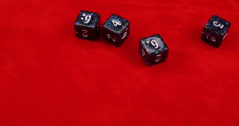 Dungeons and Dragons Dice Roll D6 6 Side... | Stock Video | Pond5