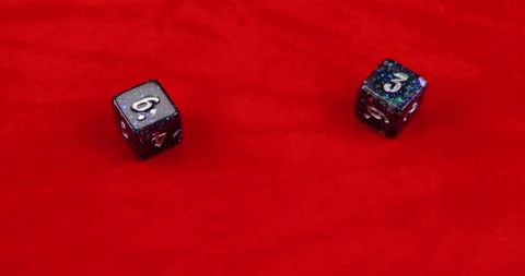 Dungeons and Dragons Dice Roll D6 6 Side... | Stock Video | Pond5