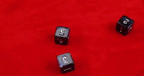 Dungeons and Dragons Dice Roll D6 6 Side... | Stock Video | Pond5