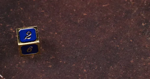 Dungeons and Dragons Dice Roll D6 6 Side... | Stock Video | Pond5