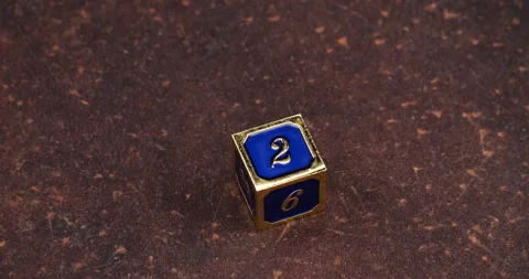Dungeons and Dragons Dice Roll D6 6 Side... | Stock Video | Pond5