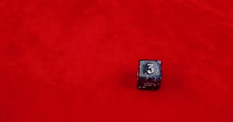 Dungeons and Dragons Dice Roll D6 6 Side... | Stock Video | Pond5