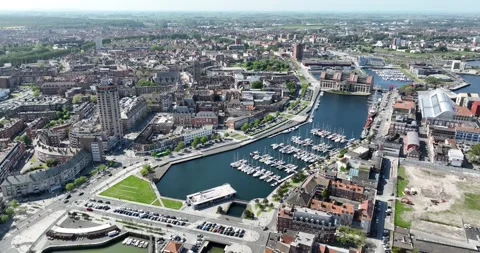 Dunkirk, France, city center, Centre and... | Stock Video | Pond5