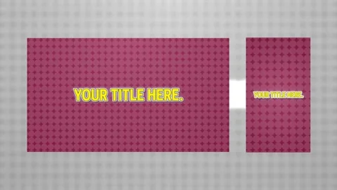 Duo Resolution Animated Background Cartoon Title Intro ~ After Effects ...