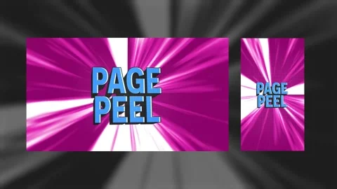 Duo Resolution Page Peel Cartoon Hyperspeed Title Intro ~ After Effects ...