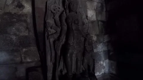 Durga Statue inside Shiva Temple, Pramba... | Stock Video | Pond5