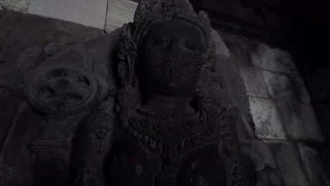 Durga Statue inside Shiva Temple, Pramba... | Stock Video | Pond5