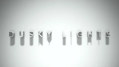 dusky lights 3D title animation white te... | Stock Video | Pond5
