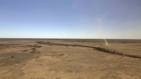 A Dust Devil whirls through the Australi... | Stock Video | Pond5