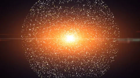 Dust particle explosion, Light ray effec... | Stock Video | Pond5