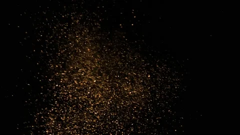 Dust Particle System, A Black Background | Stock Video | Pond5