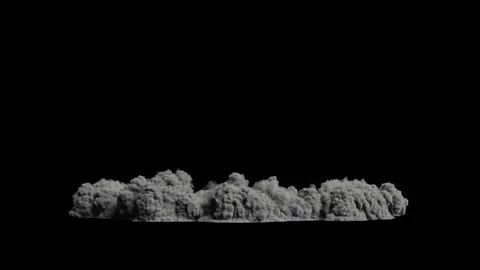 Dust wave on the ground, smoke explosion... | Stock Video | Pond5