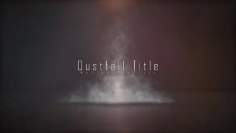 DustFall Title ~ After Effects Project #146834954 | Pond5