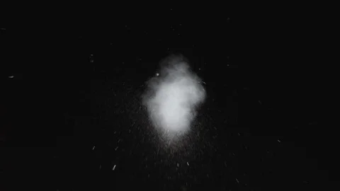 Dusty bullet explosion hit on a wall wit... | Stock Video | Pond5