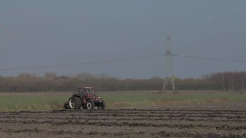 Dutch farming tractor | Stock Video | Pond5