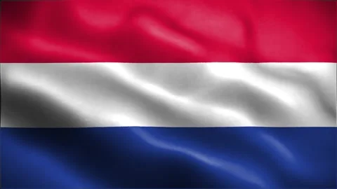 Dutch Flag Waving Animation Video Backgr... | Stock Video | Pond5