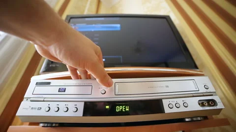 DVD, CD laser player and TV, sequence of... | Stock Video | Pond5