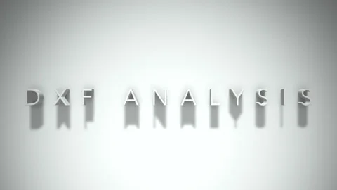 dxf analysis 3D title animation with sha... | Stock Video | Pond5