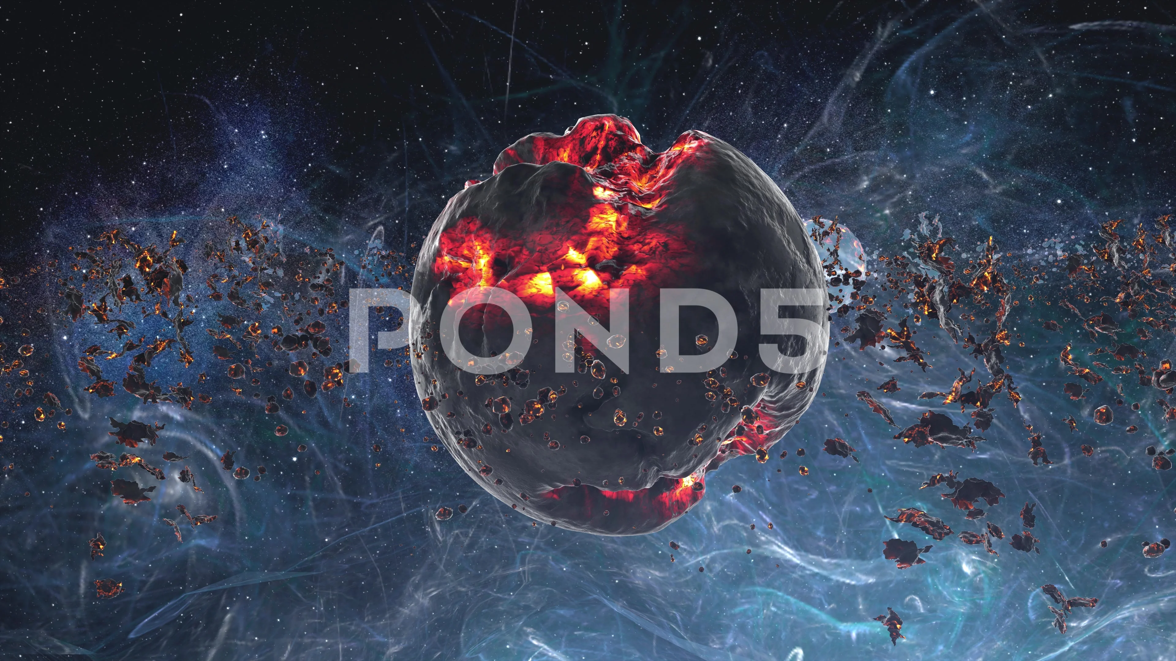 Destroyed Planet Asteroid Belt