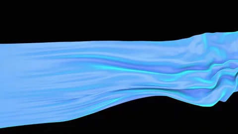 Dynamic animation of fabric on a black b... | Stock Video | Pond5