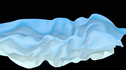 Dynamic animation of fabric on a black b... | Stock Video | Pond5