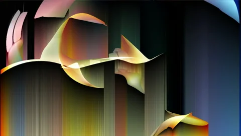 Dynamic animation in holographic colour ... | Stock Video | Pond5