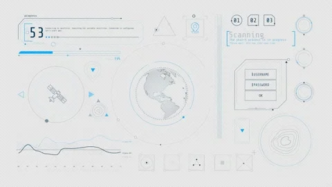 Dynamic animation on the theme of satell... | Stock Video | Pond5